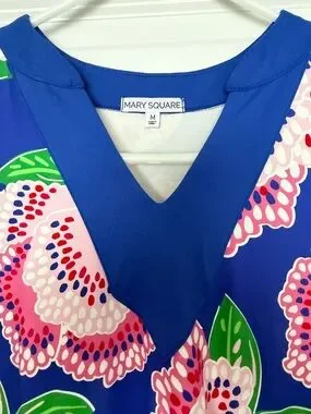 Mary Square | Dresses | Mary Square Riley Midi Dress Petal Tango Blue ...